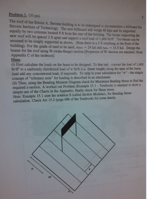 The roof of the Edwin A. Stevens building is to be | Chegg.com