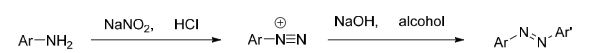 Solved Ar-NH2 NaNO2, HCI Ar-NEN NaOH, alcohol Ar N'' | Chegg.com