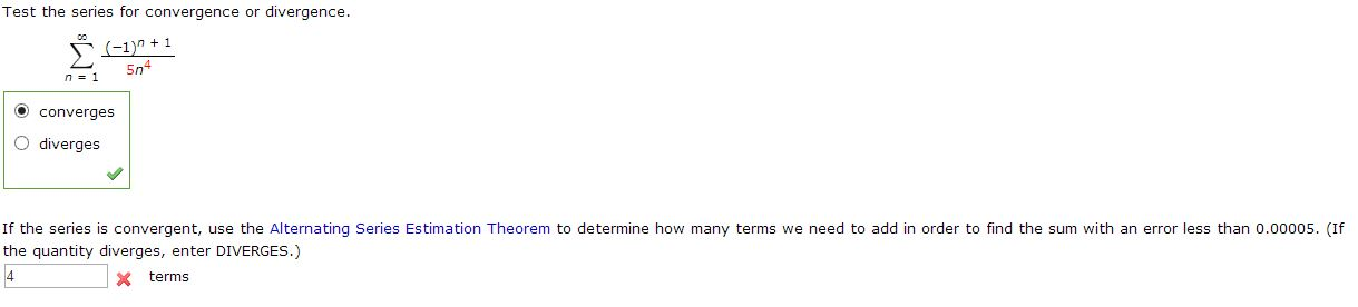 Solved Test the series for convergence or divergence. | Chegg.com