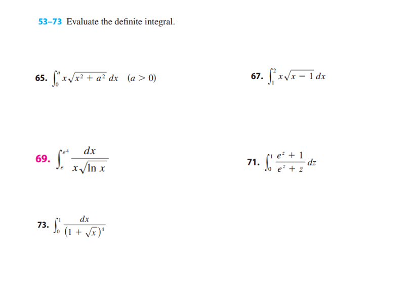 Solved Evaluate the definite integral. Integral^a_0 x | Chegg.com