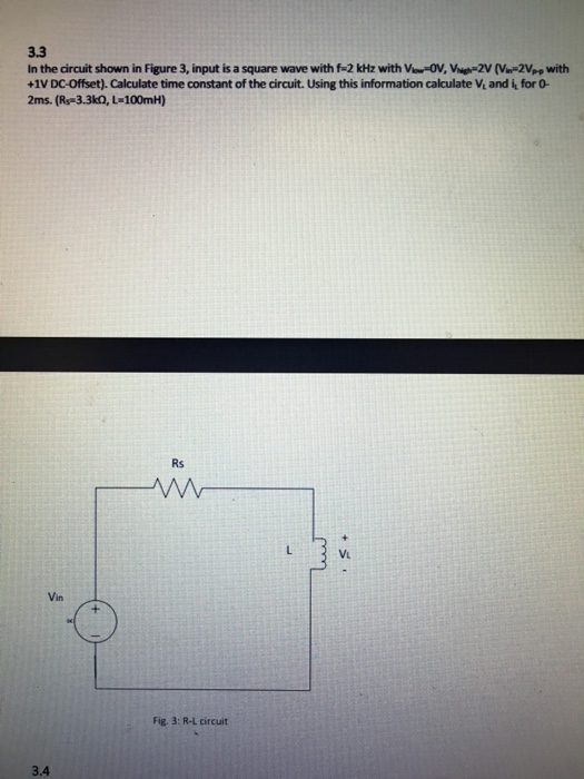 Solved In the circurt shown in Figure 3, input is a square | Chegg.com