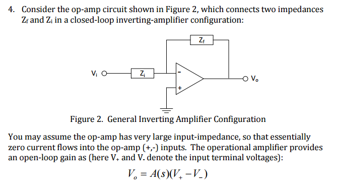 Solved 4. Consider the op-amp circuit shown in Figure 2, | Chegg.com