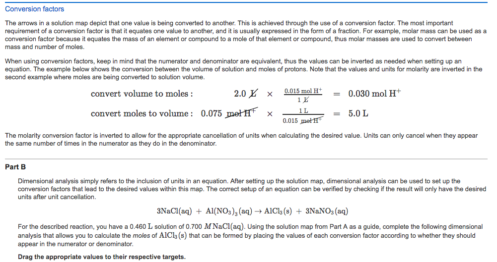 Solved Conversion factors The arrows in a solution map | Chegg.com