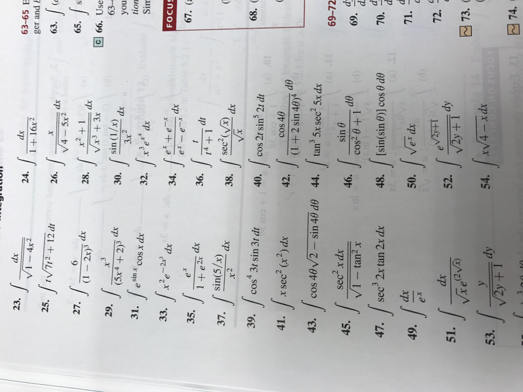 Solved integral dx/Squareroot 1 - 4x^2 Integral t Squareroot | Chegg.com