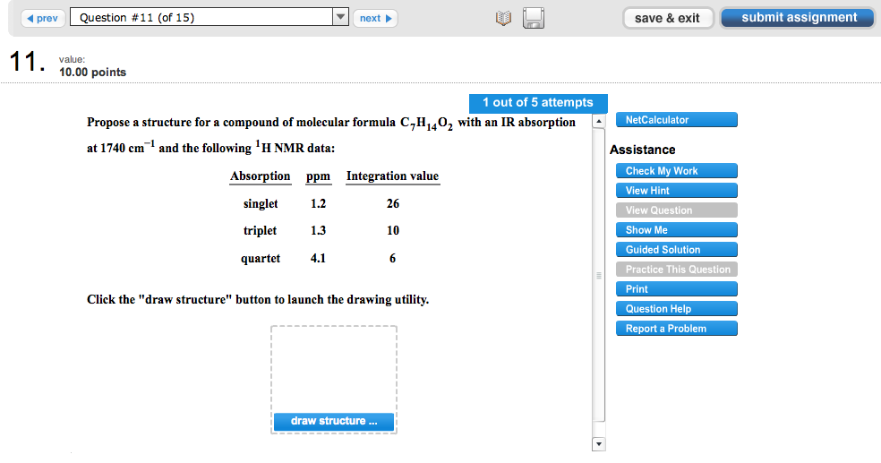 Solved Propose a structure for a compound of molecular | Chegg.com