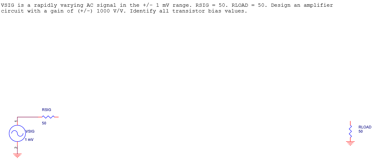 Solved VSIG is a rapidly varying AC signal in the +/- 1 mV | Chegg.com
