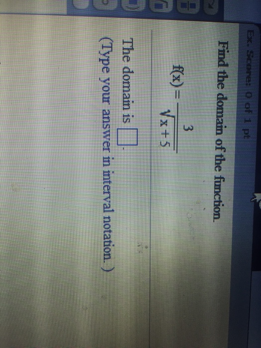Solved Find the domain of the function. F(X) = 3/squareroot | Chegg.com