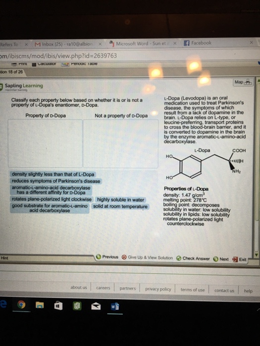 Solved Classify each property below based on whether it is | Chegg.com