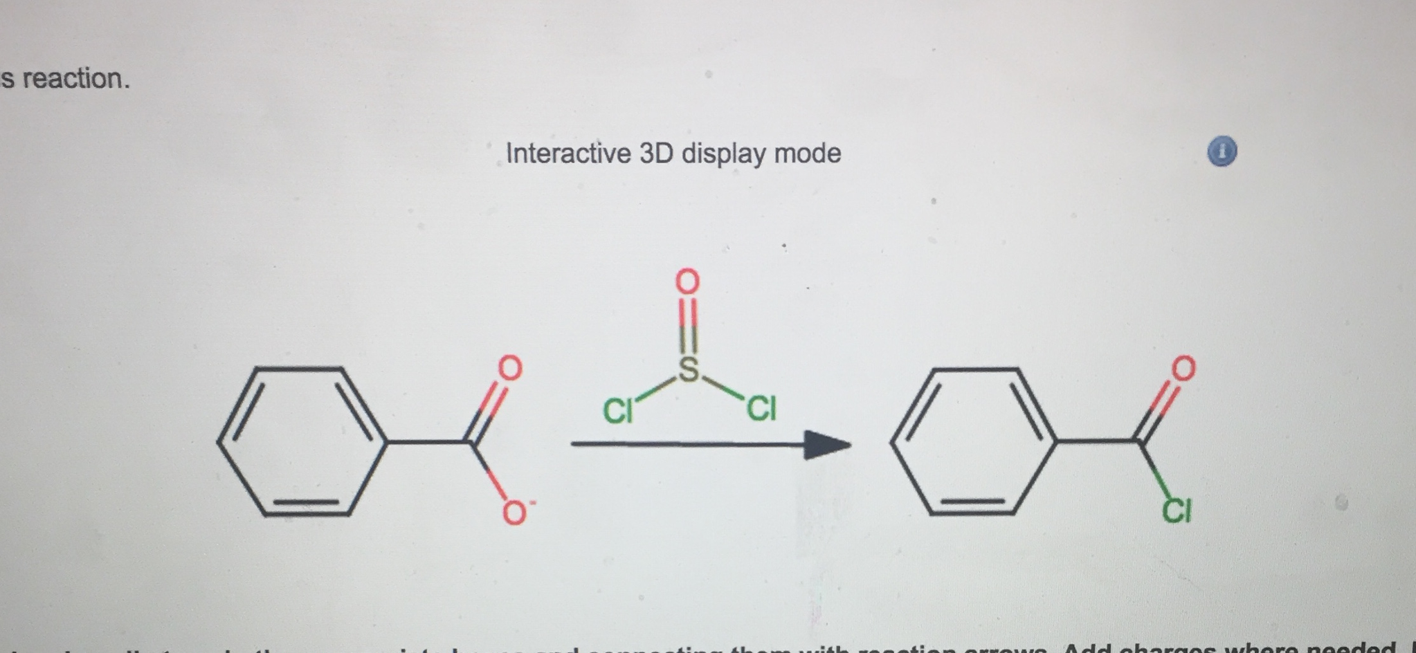 Solved s reaction. Interactive 3D display mode | Chegg.com
