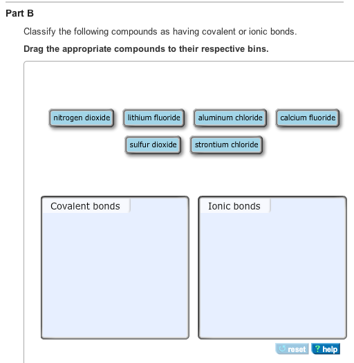Solved Classify The Following Compounds As Having Covalent 