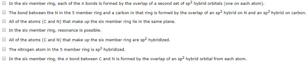 Solved Consider the nicotine molecule shown above. Check all | Chegg.com
