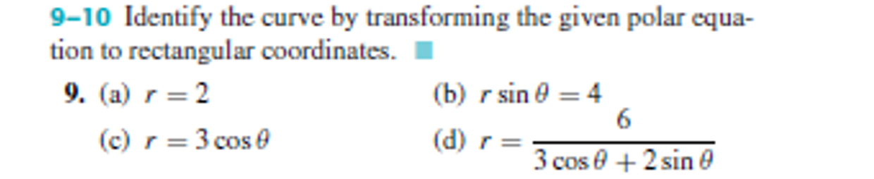 Solved Identify the curve by transforming the given polar | Chegg.com