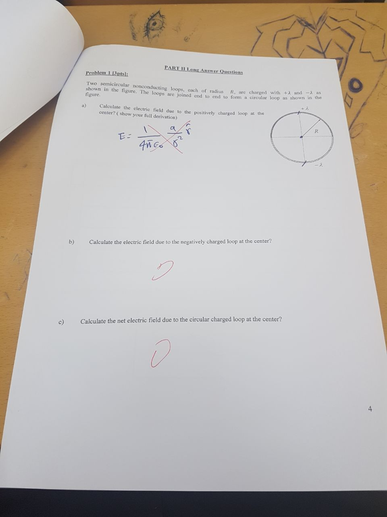 Solved Two semicircular nonconducting loops, each of radius | Chegg.com