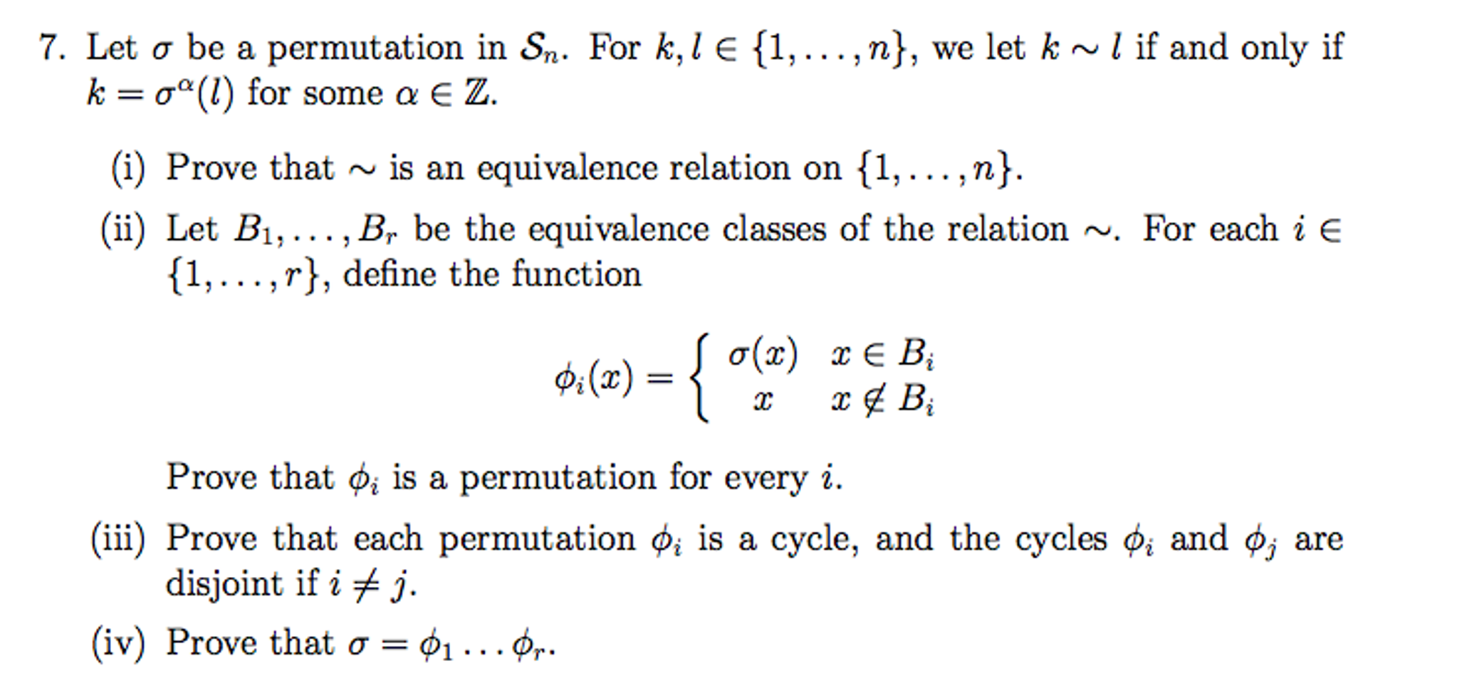 Solved Let sigma be a permutation in S_n. For k, l epsilon | Chegg.com