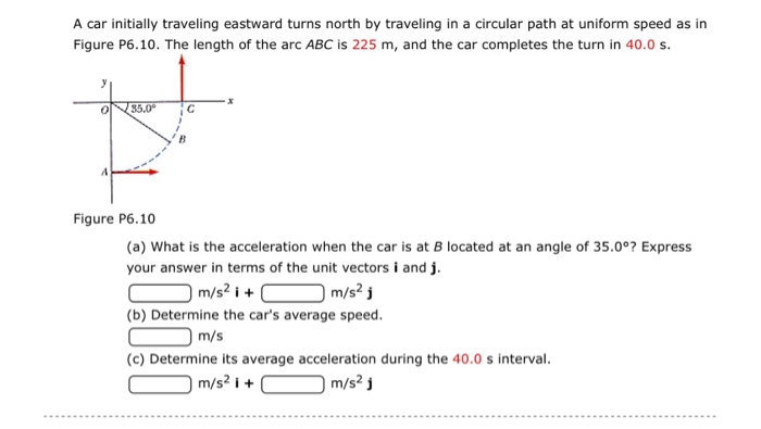 Solved A car initially traveling eastward turns north by | Chegg.com
