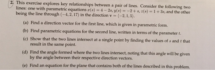 Solved This exercise explores key relationships between a | Chegg.com