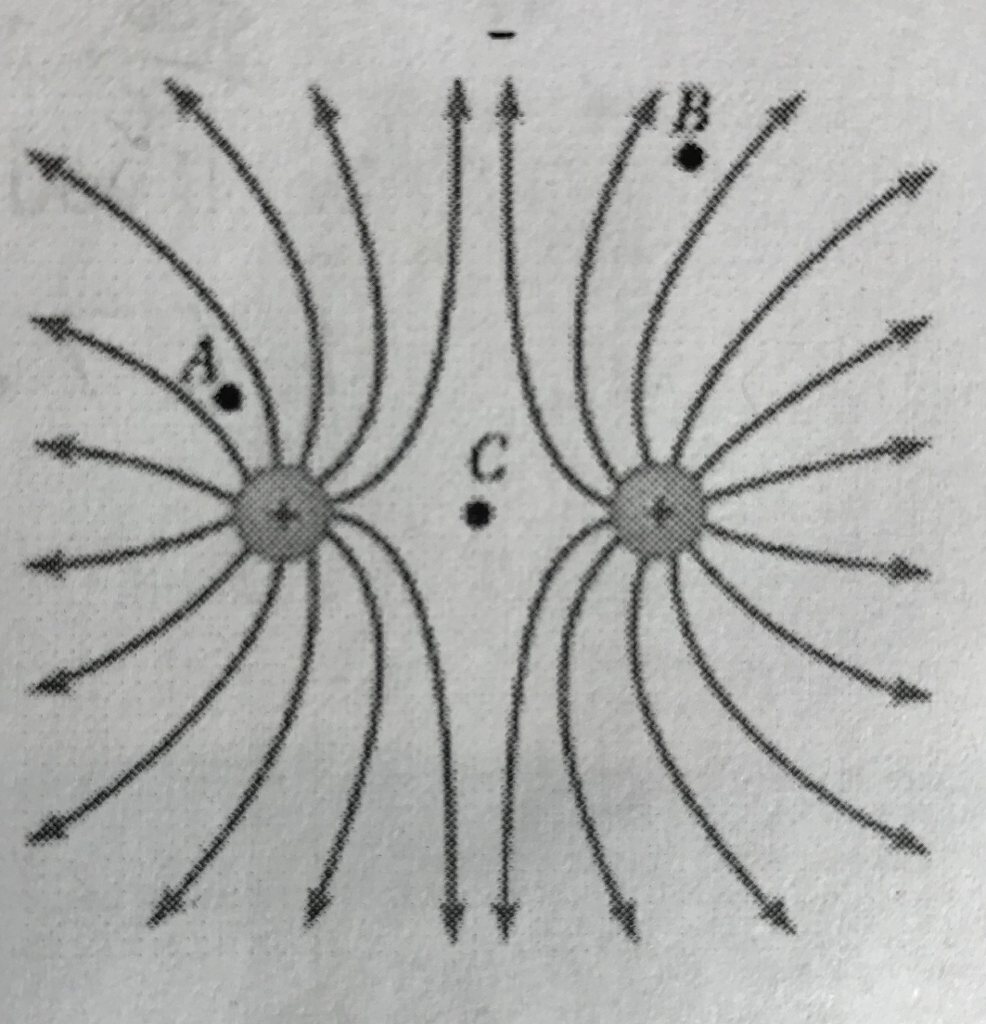 Solved For the following plot of field lines: a. At which of | Chegg.com