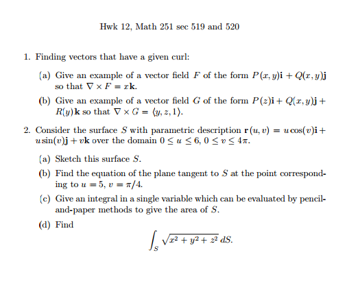 Solved Finding vectors that have a given curl: (a) Give an | Chegg.com