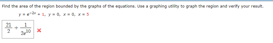 Solved Find the area of the region bounded by the graphs of | Chegg.com