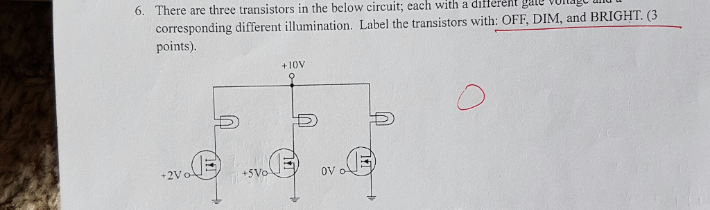 Solved There are three transistors in the below circuit; | Chegg.com
