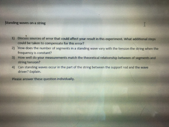 Solved Discuss Sources Of Error That Could Affect Your