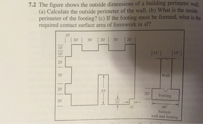 Solved 7.2 The figure shows the outside dimensions of a | Chegg.com