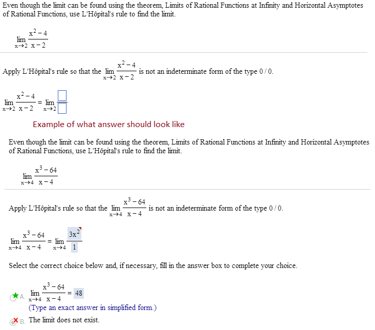 Solved Even Though The Limit Can Be Found Using The Theorem