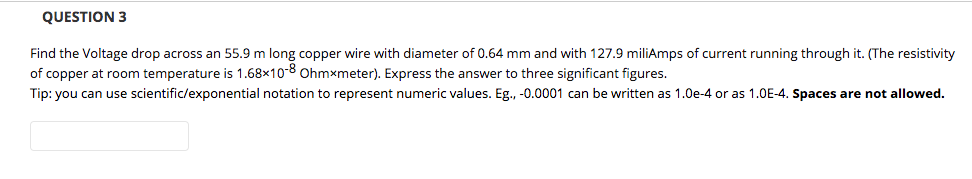 Solved QUESTION 1 Using the l-V graph for a resistor | Chegg.com