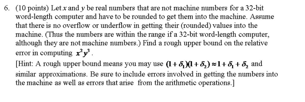 Solved (10 points) Let x and y be real numbers that are not | Chegg.com