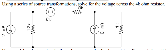 Solved Using a series of source transformations, solve for | Chegg.com