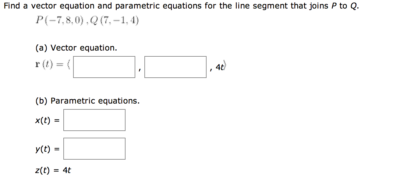 Vector Parametric Equation Calculator Equation Of A Line