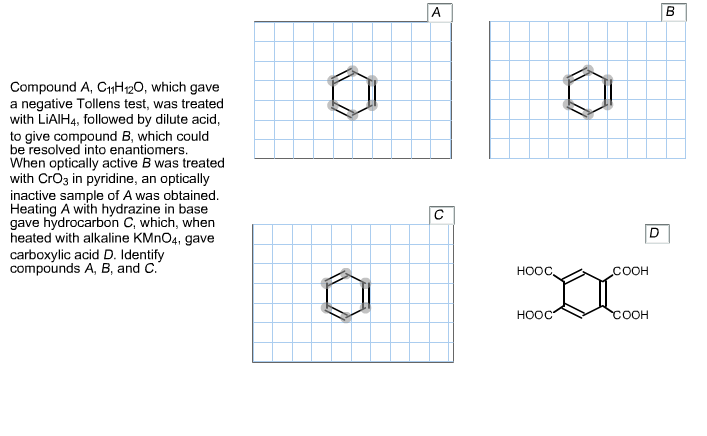 Solved Compound A, C11H12O, which gave a negative Tollens | Chegg.com