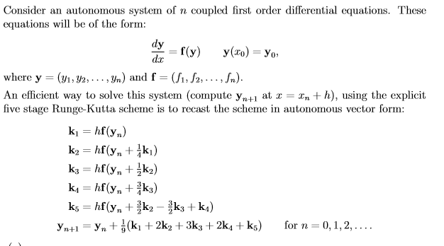 Solved Consider an autonomous system of n coupled first | Chegg.com