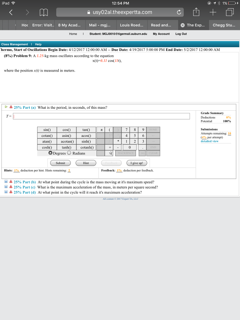 Solved Pad 1% 12:54 PM usy02al.theexpertta.com Hoc Error: | Chegg.com