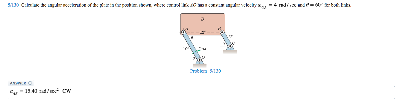 Solved Calculate the angular acceleration of the plate in | Chegg.com