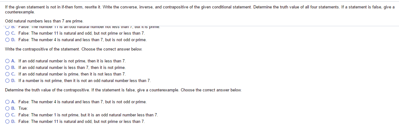 Solved If The Given Statement Is Not In If Then Form