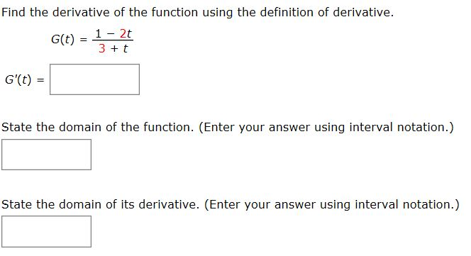 Solved Find the derivative of the function using the | Chegg.com