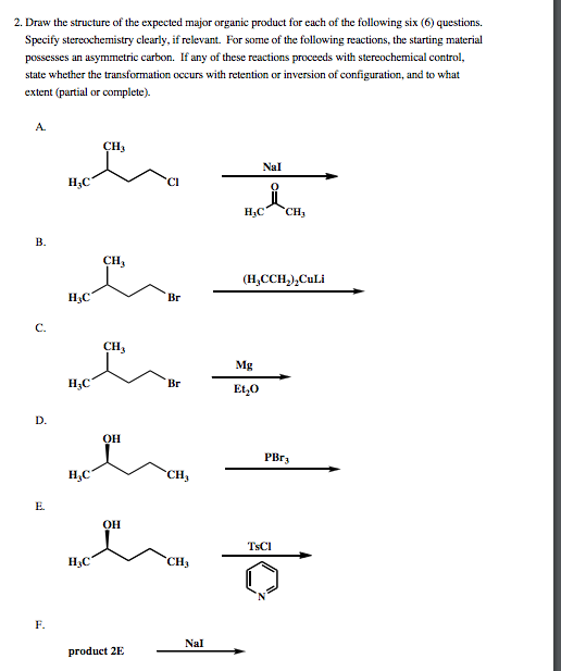 Solved Draw the structure of the expected major organic | Chegg.com