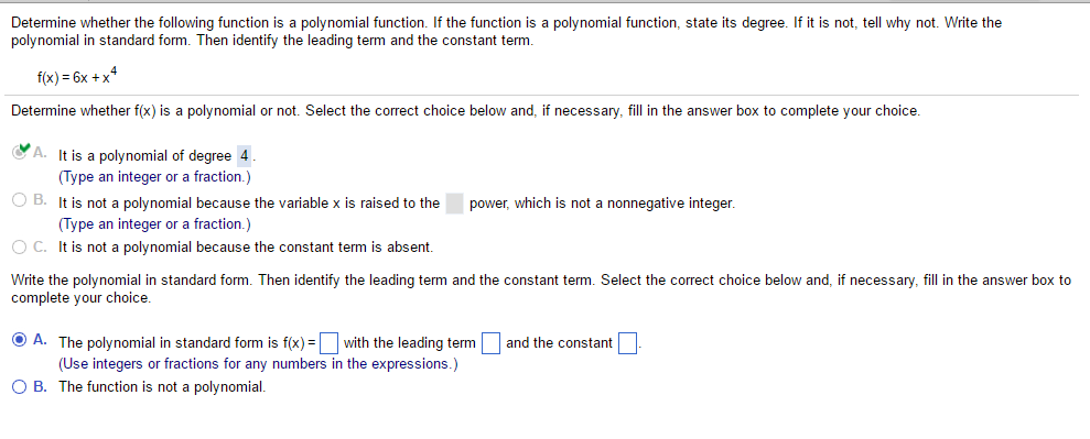 Solved Determine whether the following function is a | Chegg.com