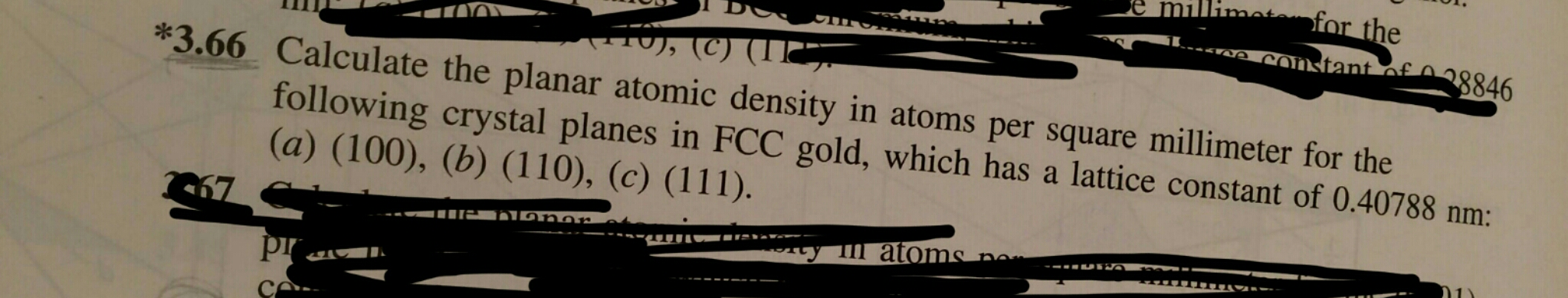 Solved Calculate The Planar Atomic Density In Atoms Per