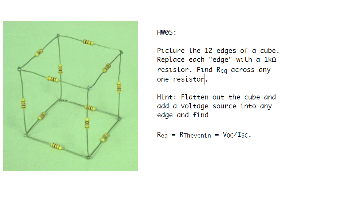Solved Picture the 12 edges of a cube. Replace each "edge" | Chegg.com