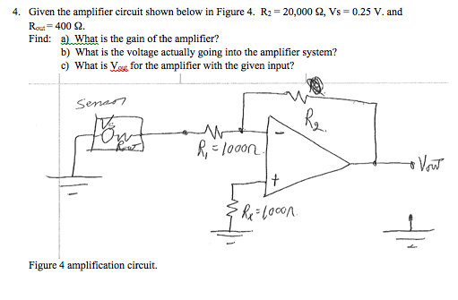Solved Given The Amplifier Circuit Shown Below In Figure 4