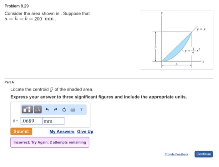Solved Consider the area shown in. Suppose that a=h=b=200 | Chegg.com