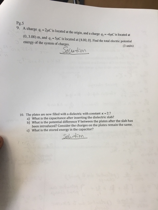 Solved A charge q_1 = 2 mu C is located at the origin, and a | Chegg.com
