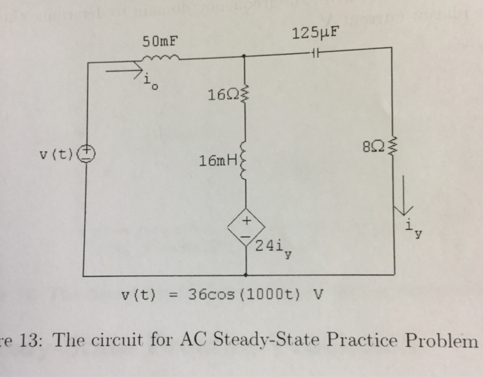 Solved The circuit for AC Steady-State Practice Problem | Chegg.com