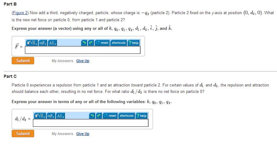 Solved Now add a third, negatively charged particle, whose | Chegg.com Solved Now add a third, negatively charged particle, whose | Chegg.com