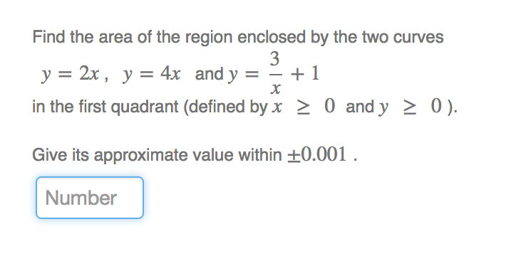 Solved Find the area of the region enclosed by the two | Chegg.com