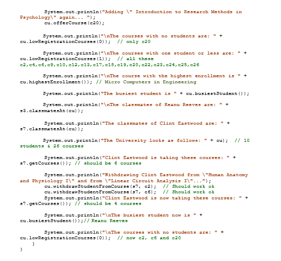PARTE: Now for the fun! University class: Implement | Chegg.com
