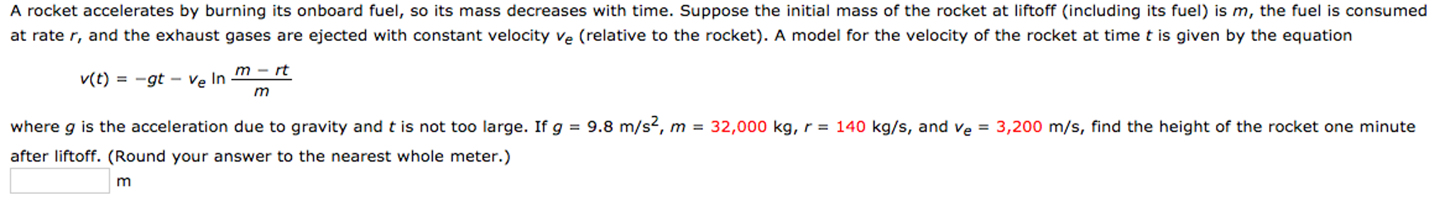 Solved A rocket accelerates by burning its onboard fuel, so | Chegg.com