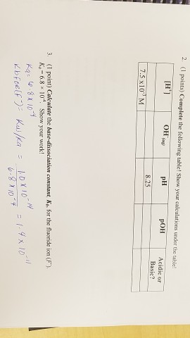 Solved Complete the following label Show your calculation | Chegg.com